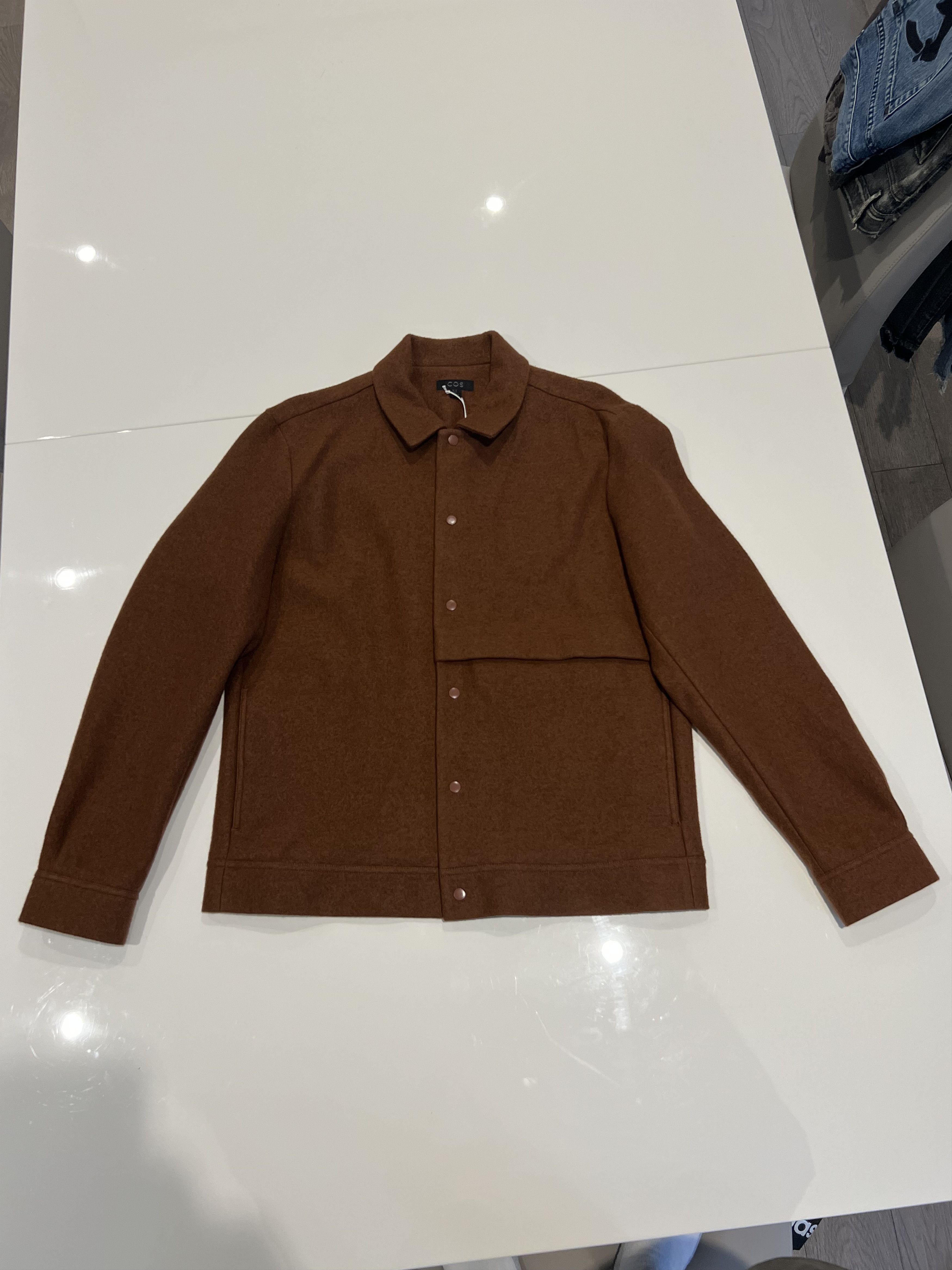 Cos Brown Wool Coach Jacket | Grailed
