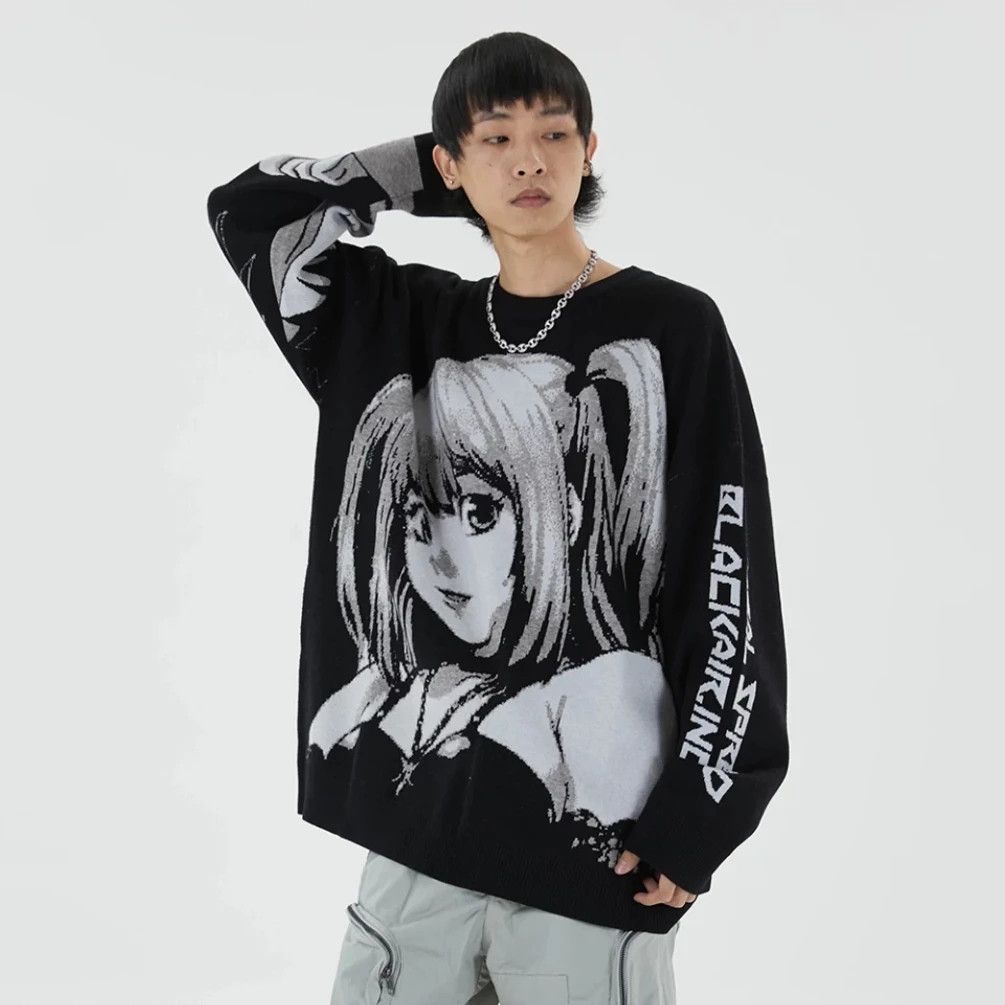 Custom Death Note Knit Sweater | Grailed