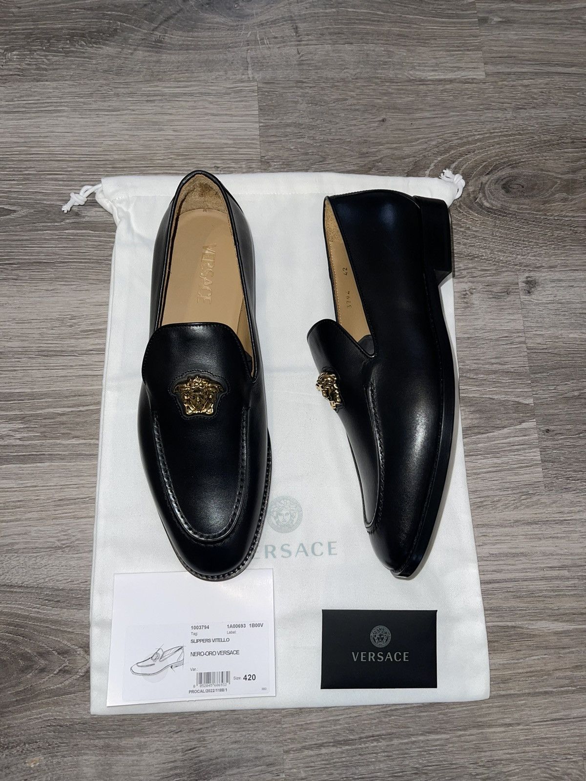 Versace Versace medusa loafers | Grailed