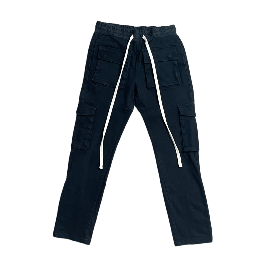 Mnml Mnml Black Cargo Snap Pants Grailed