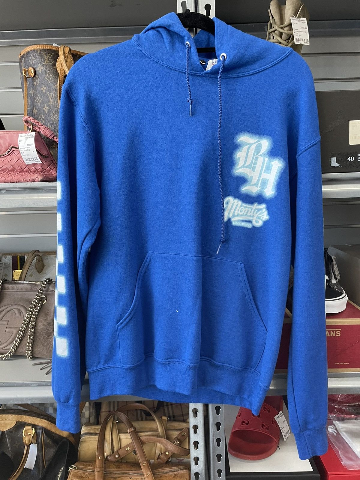 Brockhampton brockhampton montys good burger hoodie blue small | Grailed
