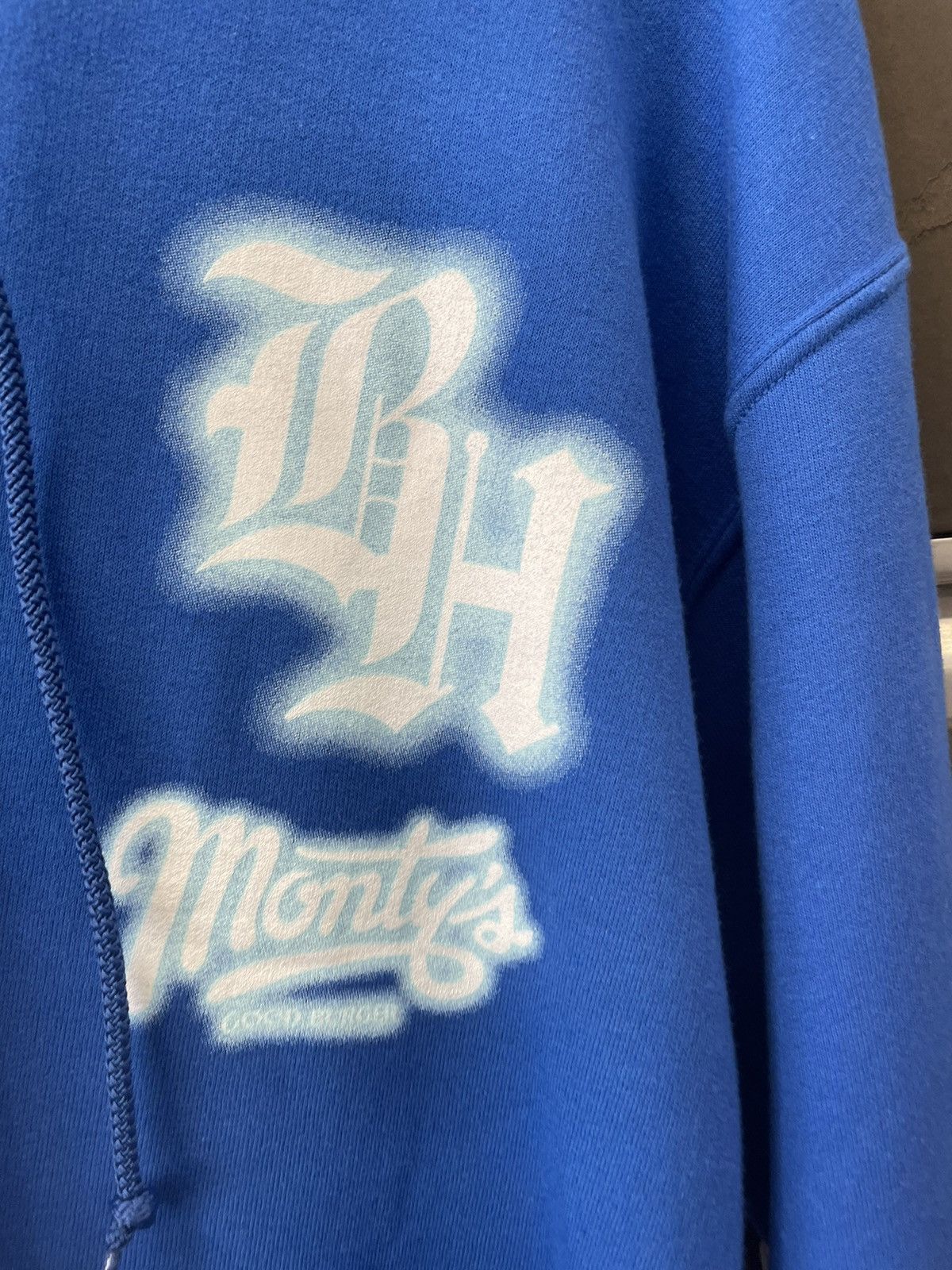 Brockhampton brockhampton montys good burger hoodie blue small | Grailed