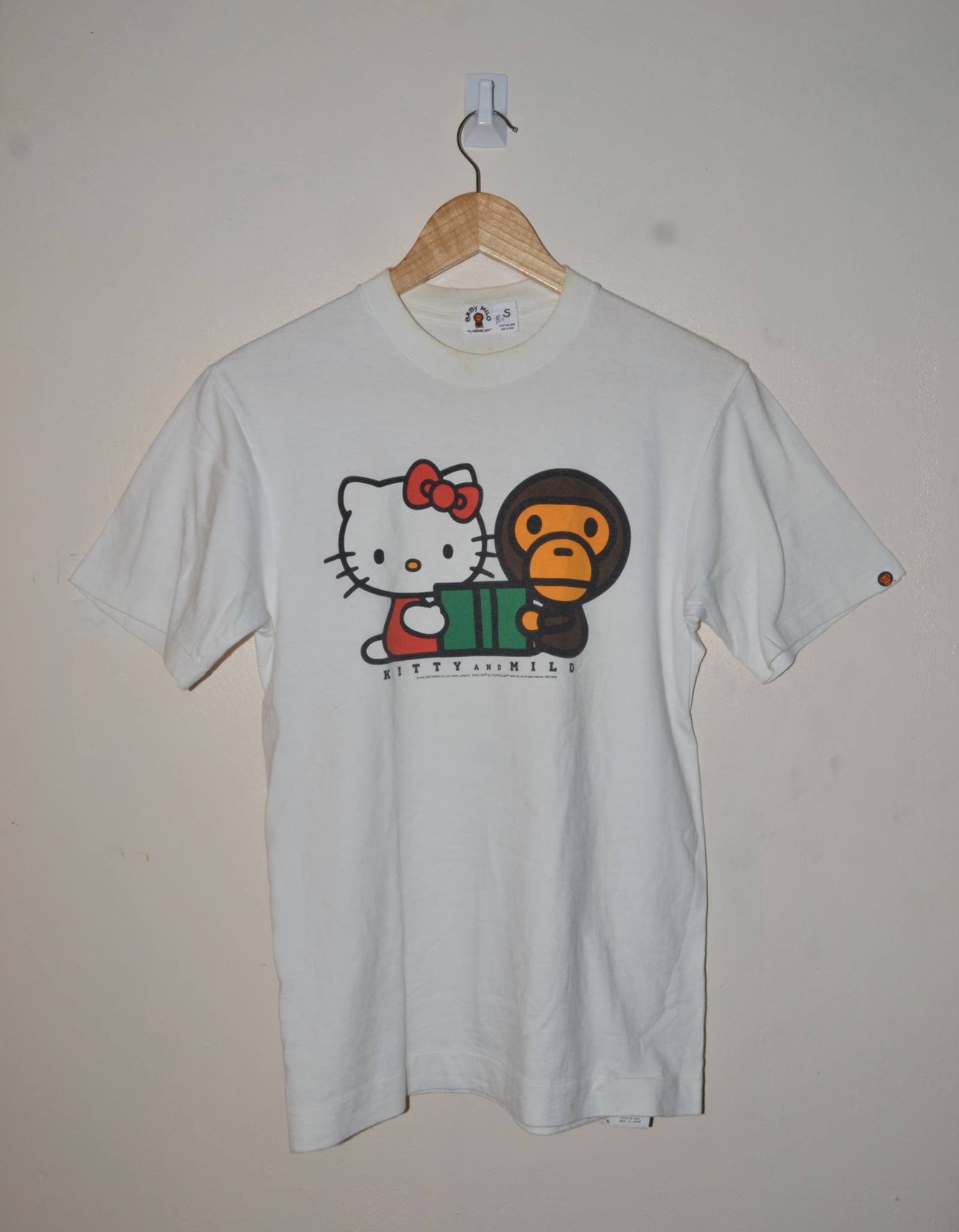 Bape A Bathing Ape Baby Milo Hello Kitty sanrio shirt | Grailed