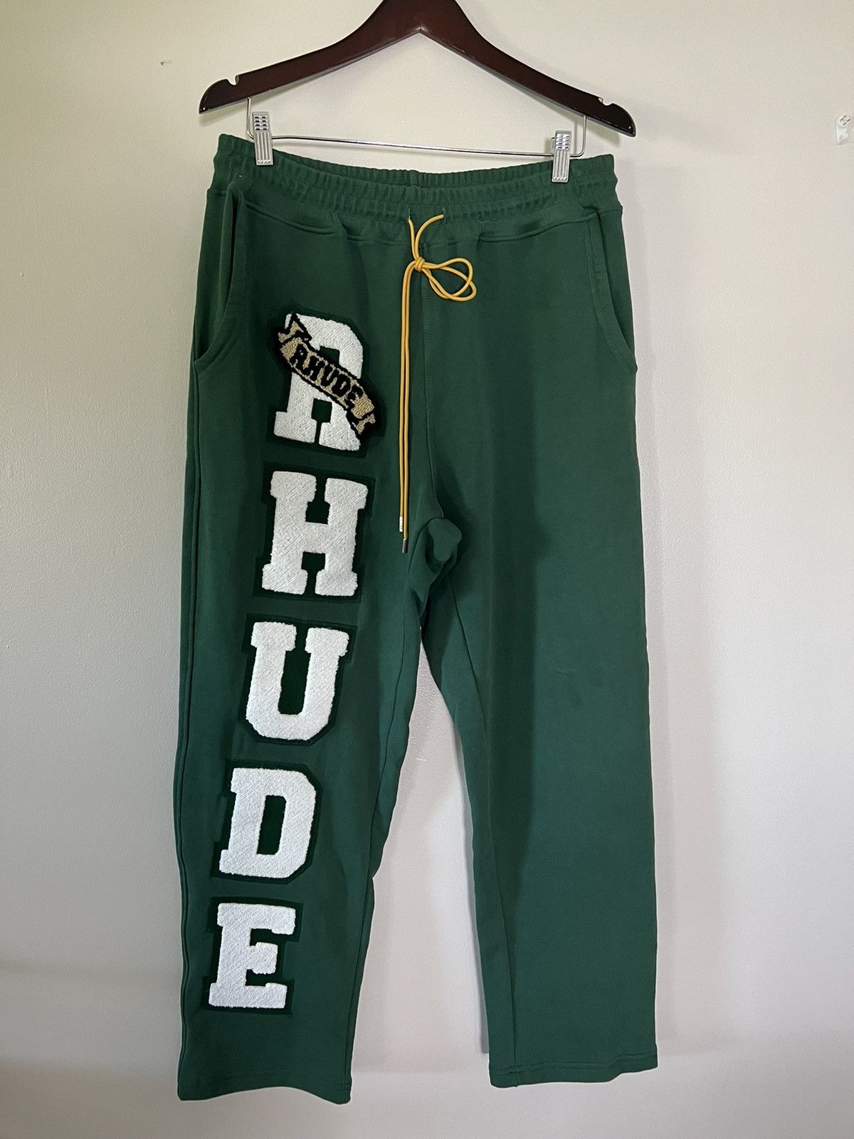 Rhude Rhude Chenille Patch Sweatpants | Grailed