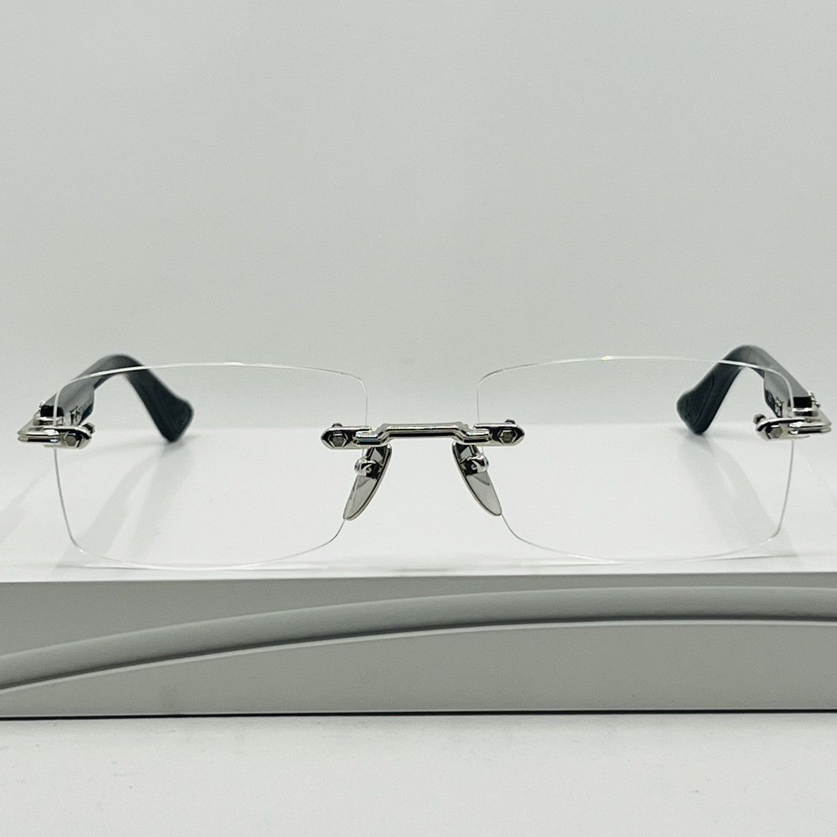 Chrome Hearts Deep II SS/BK-P Chrome Hearts Rimless Glasses | Grailed