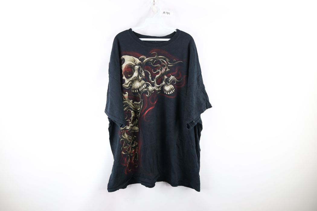 Vintage Vintage Streetwear Fire Flames Short Sleeve T-Shirt Black | Grailed