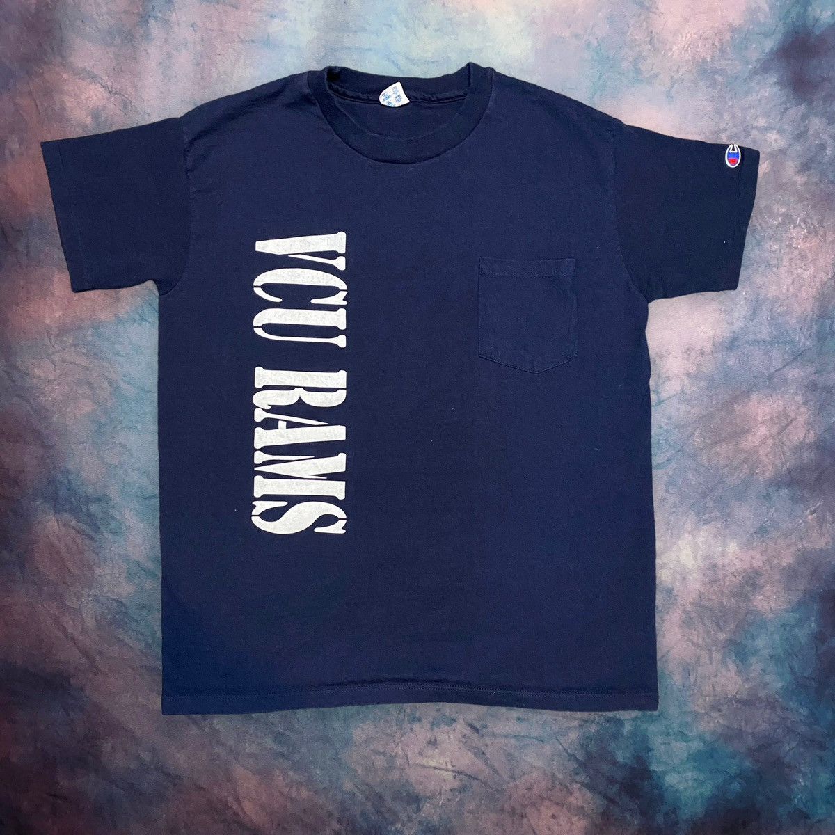Vintage Vintage 80’s VCU Rams Champion Pocket Tee LARGE | Grailed