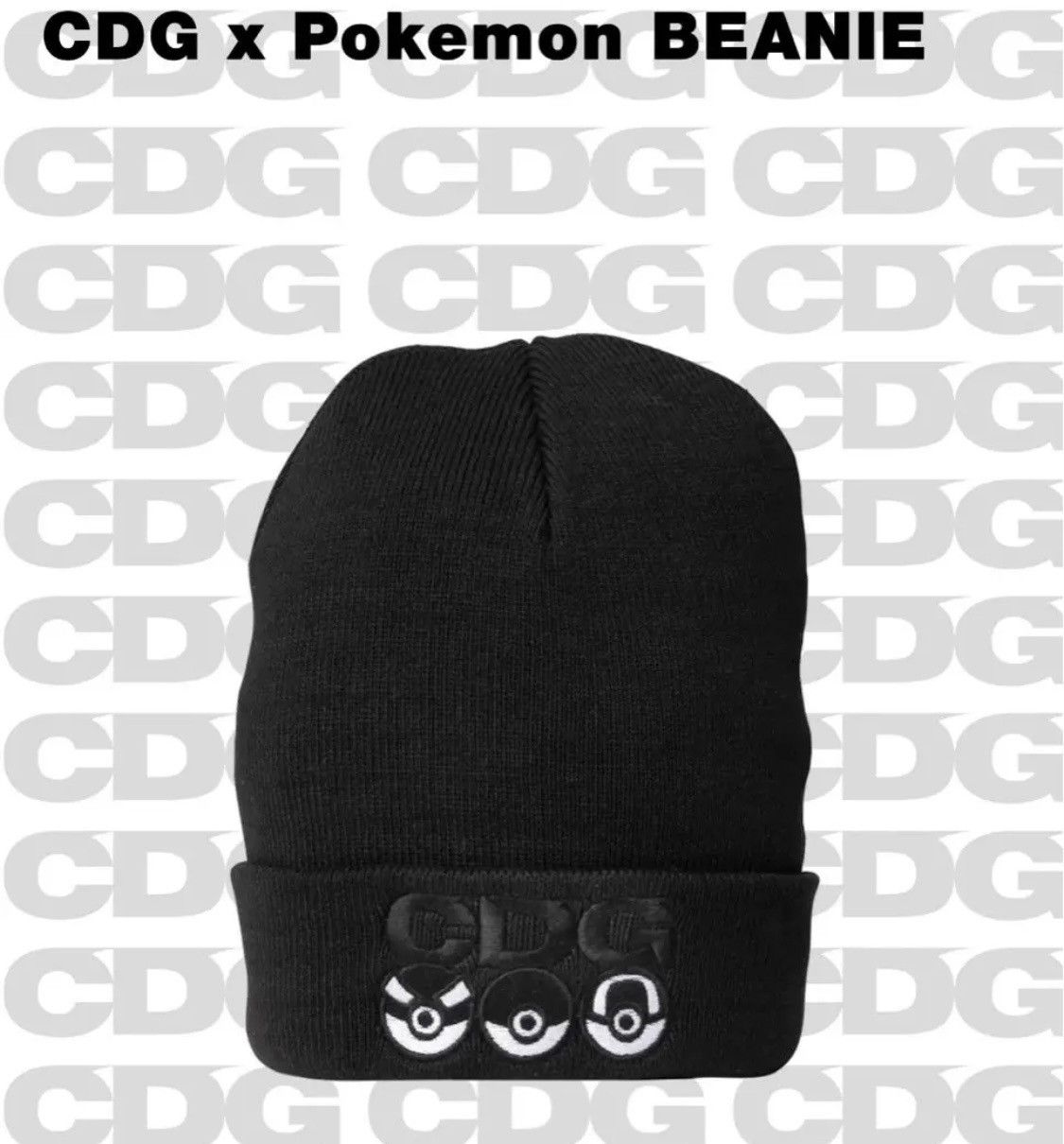 CDG CDG Pokémon BEANIE knit hat | Grailed