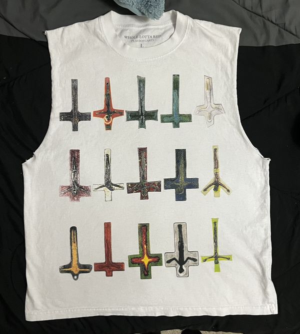 Streetwear Playboi Carti Cross tank | Grailed