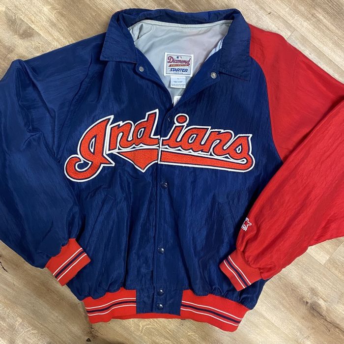 Starter CLEVELAND INDIANS VINTAGE 90s STARTER JACKET LARGE | Grailed