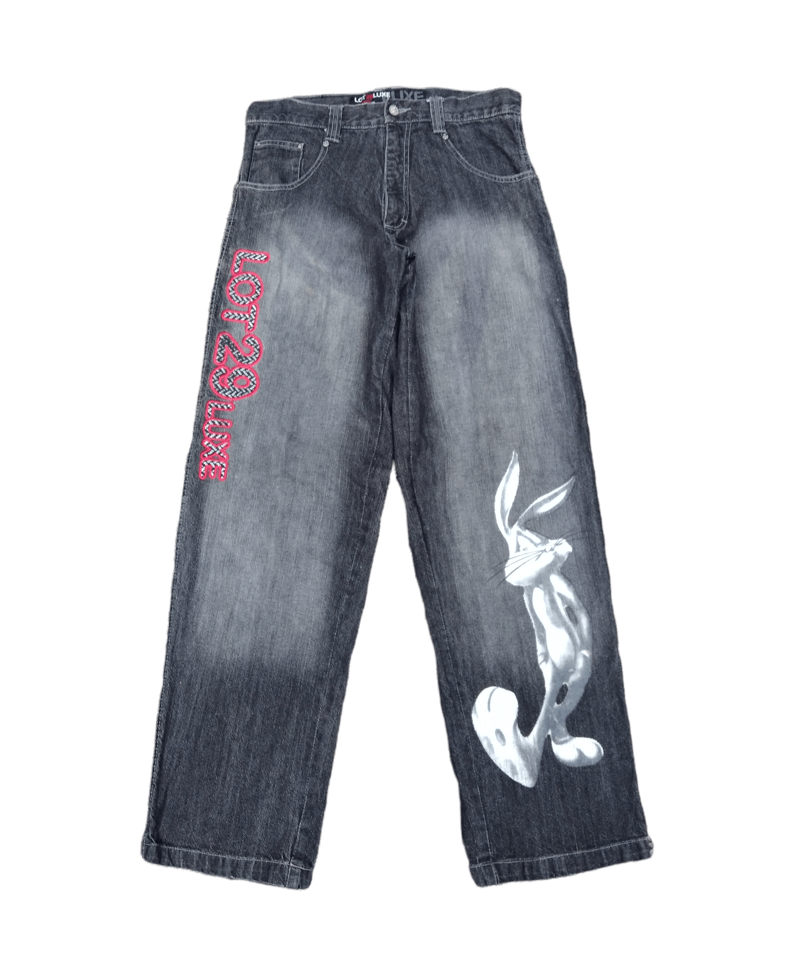 Cartoon Network WASHED BLACK CARTOON NETWORK LOONEY TONES BAGGY PANTS ...