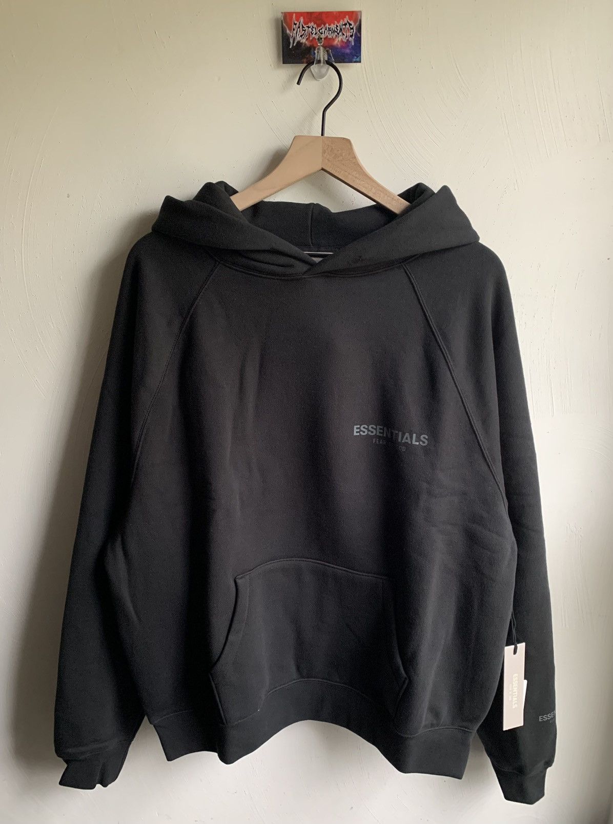 Essentials × FOG × Fear of God Fear Of God Essentials FW21 Hoodie Black ...
