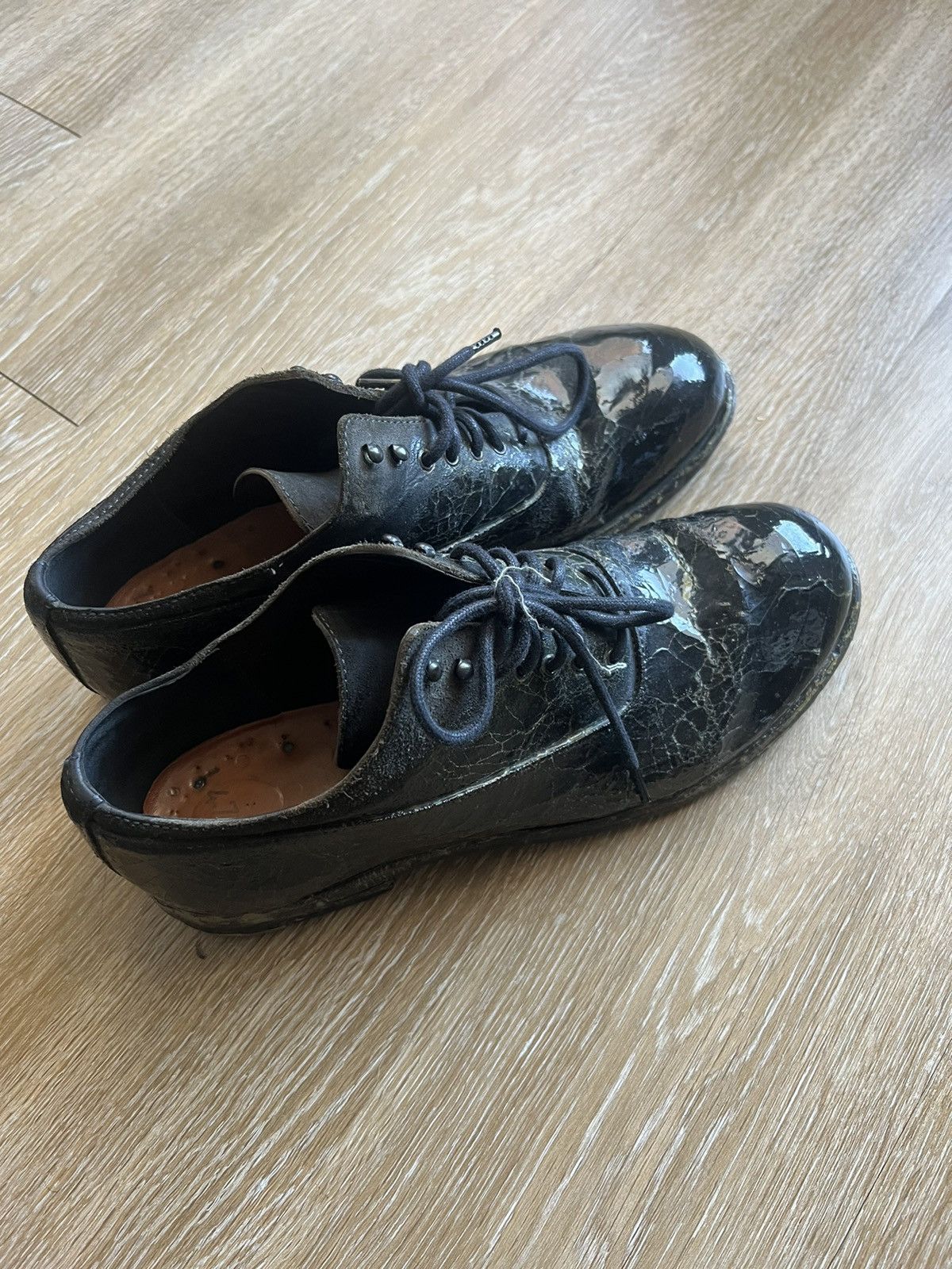 Deepti Deepti crash leather derby | Grailed