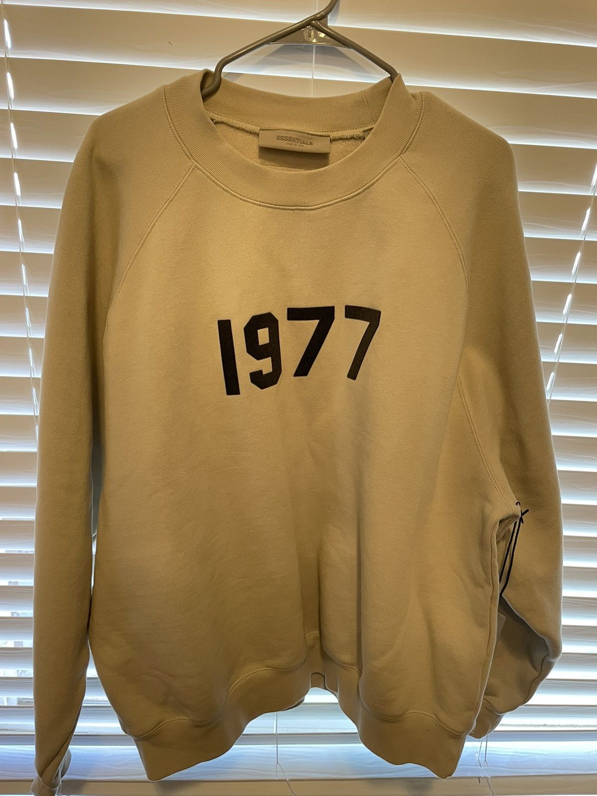 Fear of God Fear of God FOG Essentials Beige ‘1977’ Sweater | Grailed