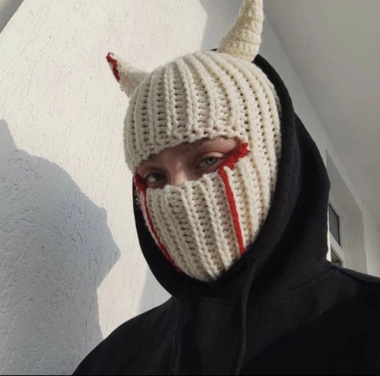 Custom × Designer × Streetwear 🩸Tears ski mask | Grailed