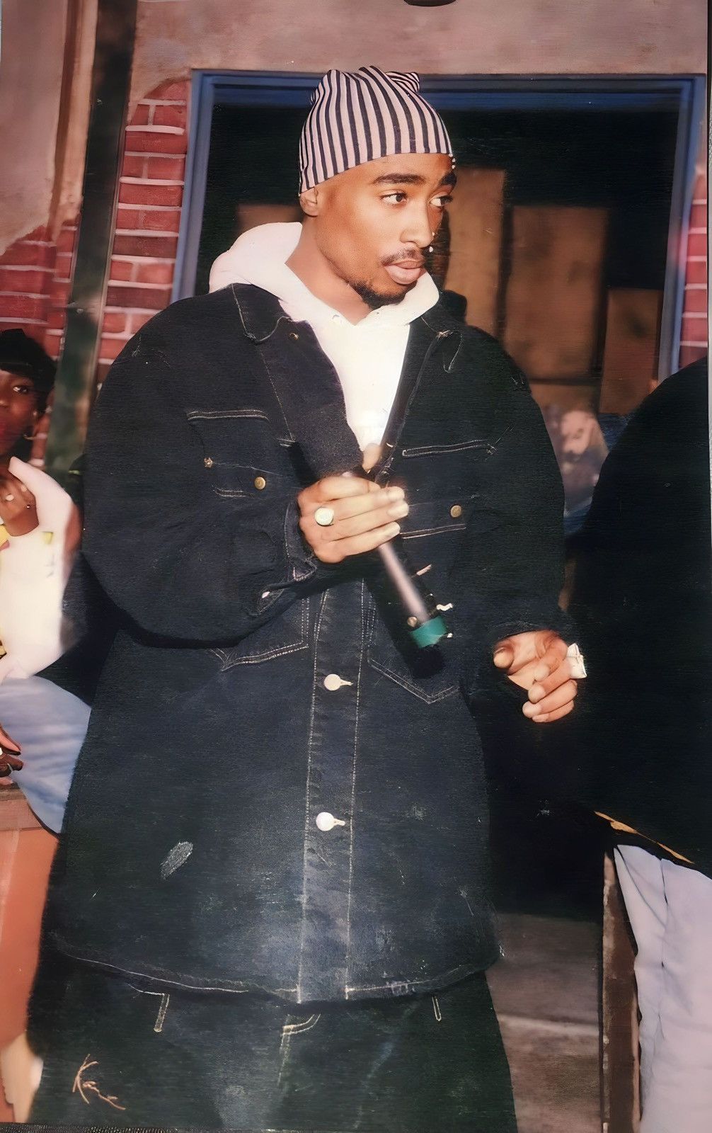 Vintage Vintage 90s Karl Kani Signature Denim Jacket - 2PAC Style | Grailed