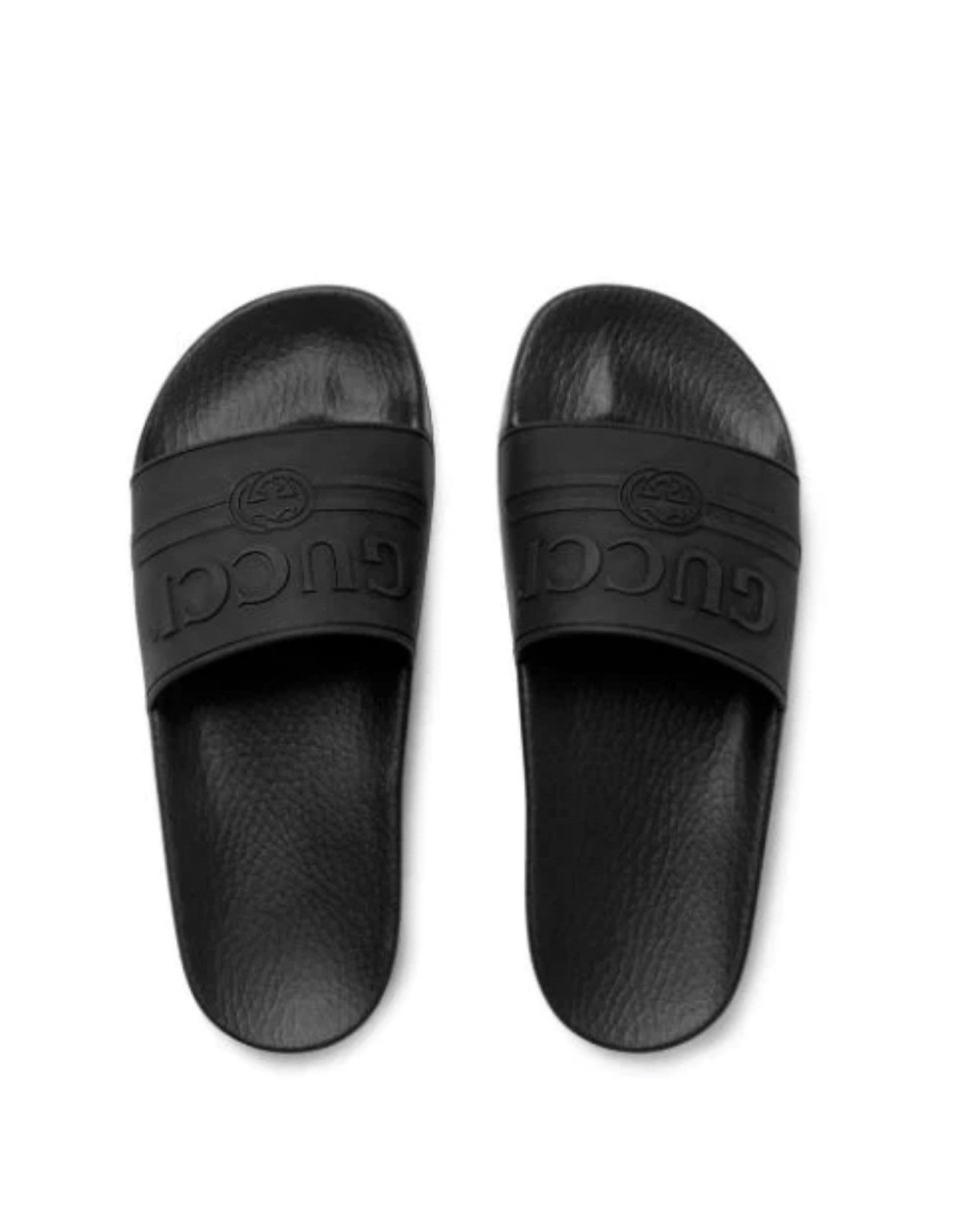 Gucci Gucci Logo Rubber Mens Slide Sandals Gucci Size 6us Size 7 Grailed