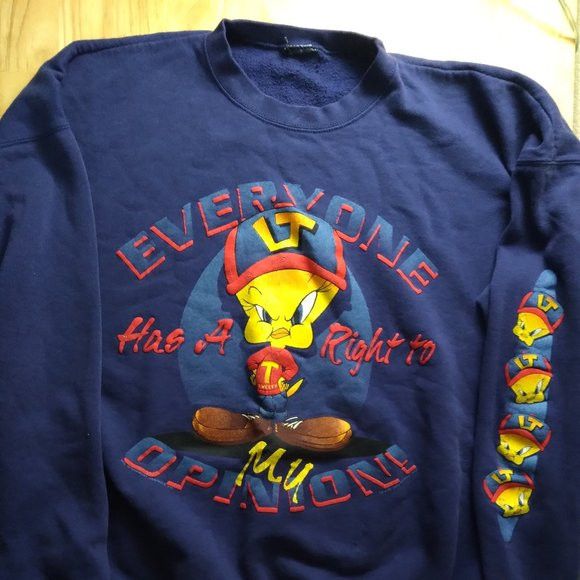 Streetwear × Vintage × Warner Bros Vintage Looney Tunes Tweety Bird ...