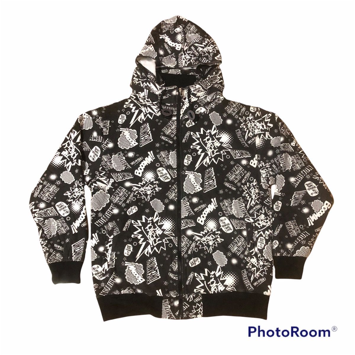 Japanese Brand Booth Japan Over print Sherpa Zipper Hoodie | Grailed