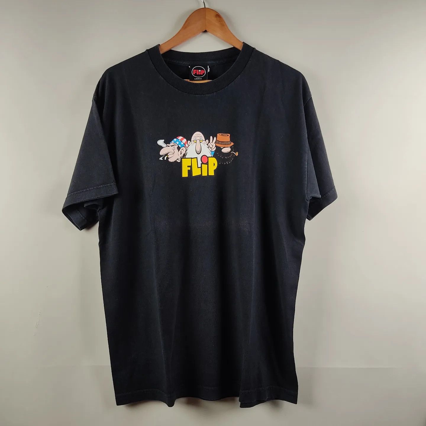 Hook-Ups × Vintage 90's Flip Skateboard skate tee | Grailed