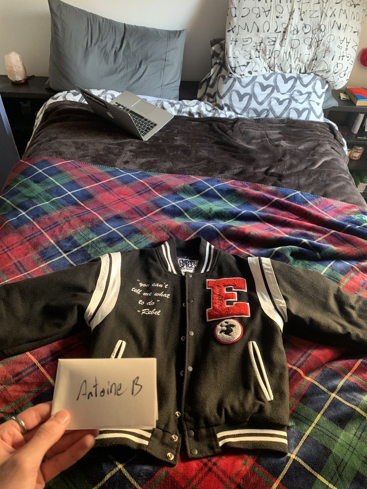 Varsity Jacket Empty spaces varsity jacket | Grailed