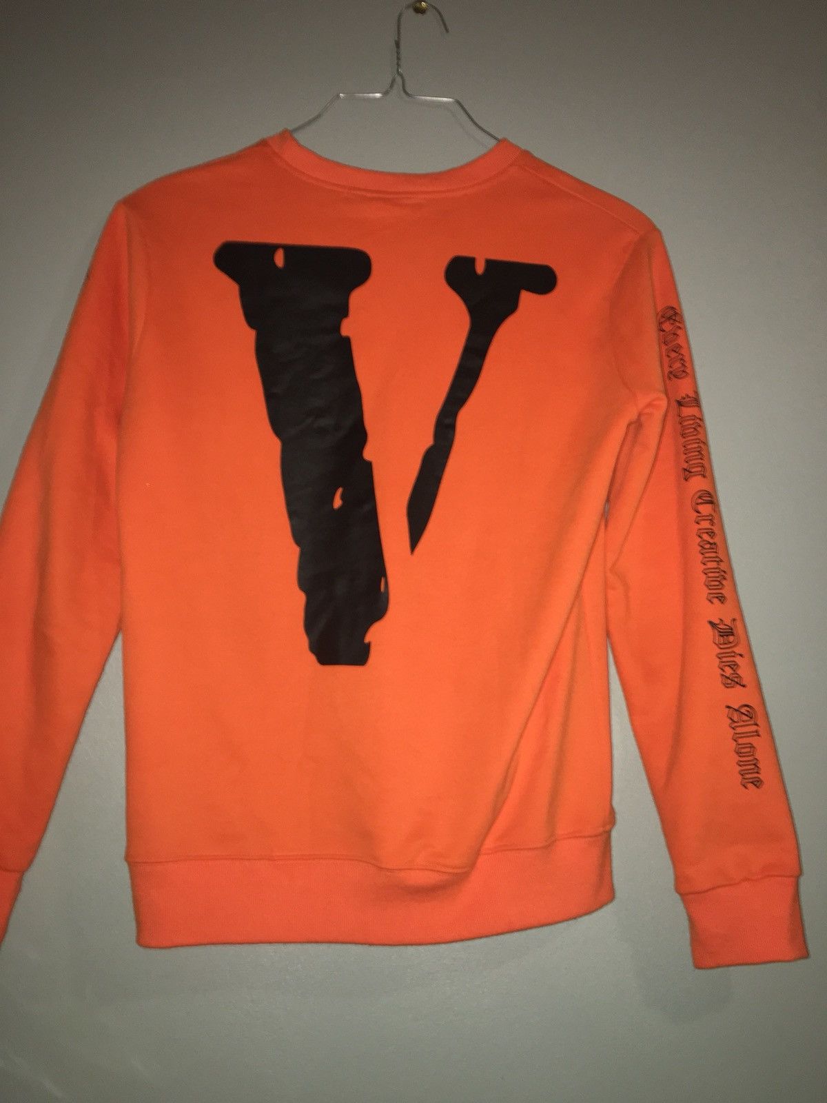 Off-White × Vlone OFF WHITE x Vlone Every Living Creative Dies Alone Crew Neck | Grailed