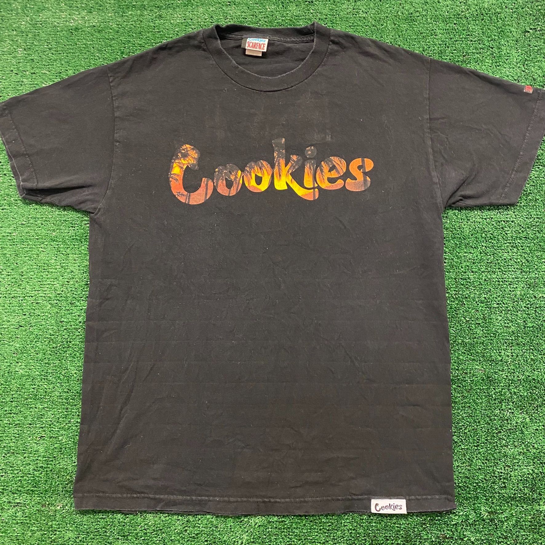 Cookies × Movie × Streetwear Cookies Scarface Vintage Skater Movie T ...