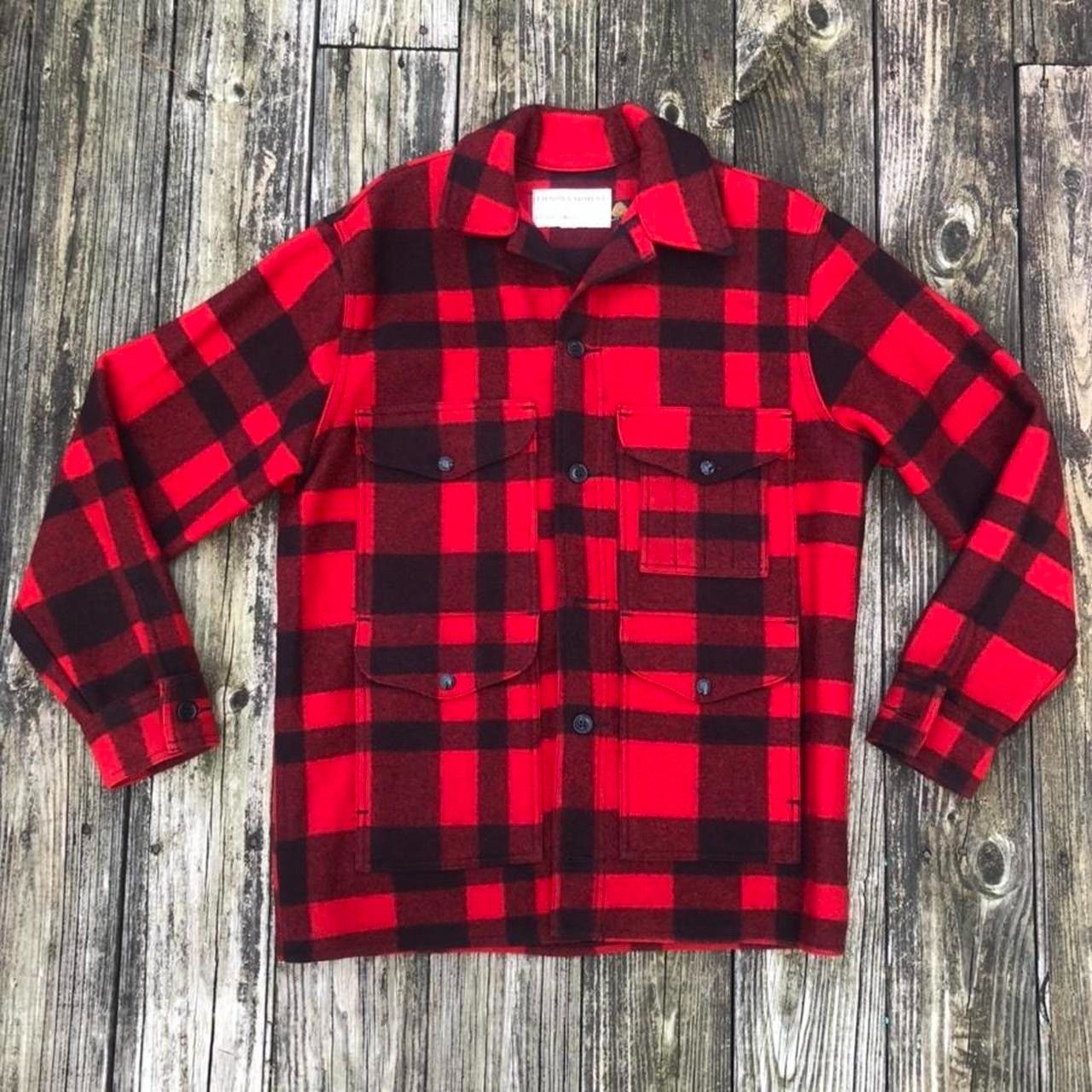 Filson Vintage FILSON Wool Buffalo Plaid DOUBLE MACKinaw Cruiser | Grailed