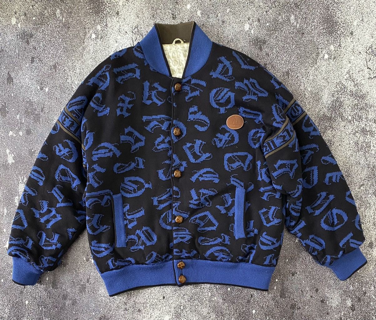 Vintage Vintage Wool Bomber-Sweater Pancaldi Made in Italy | Grailed
