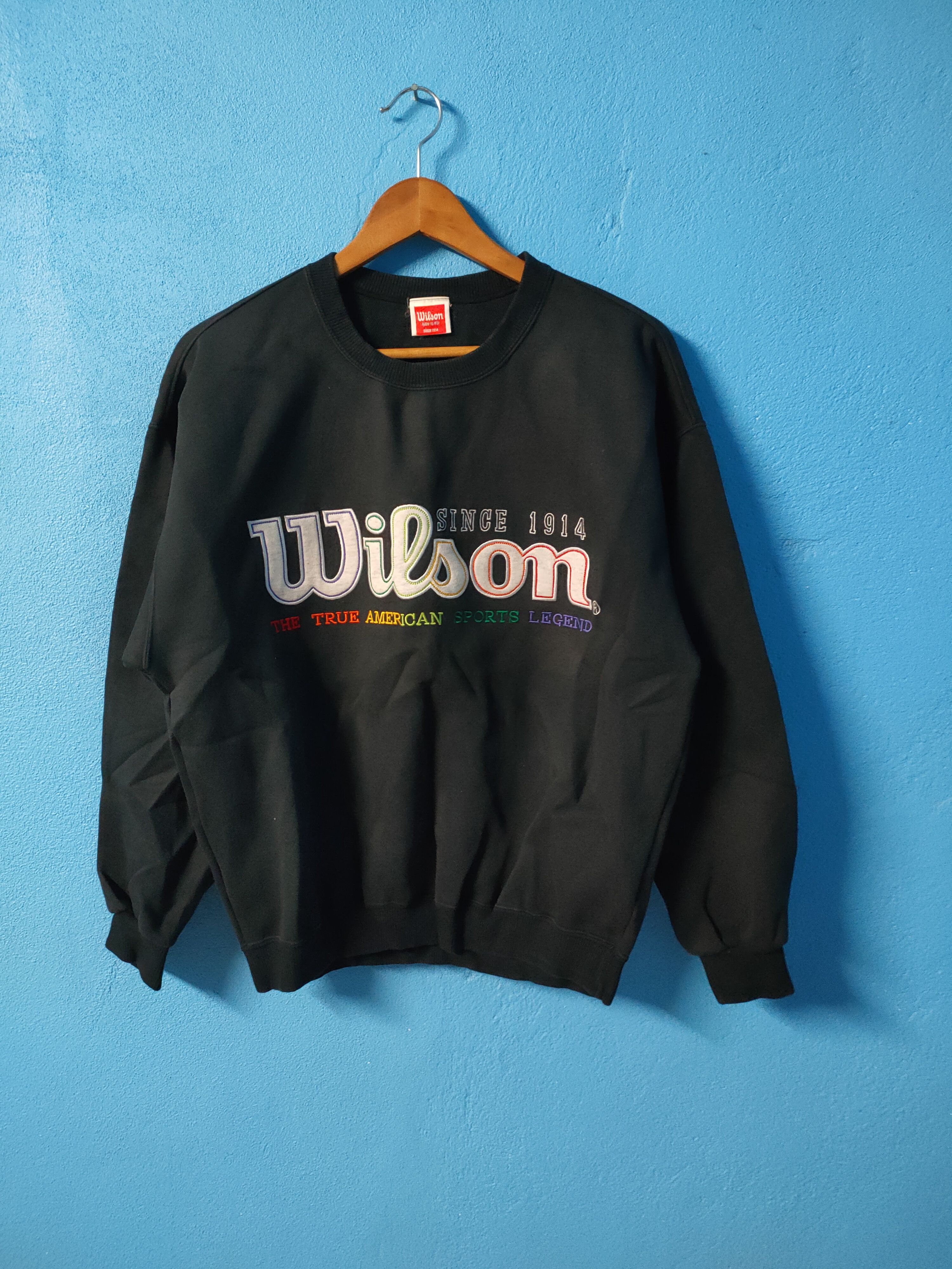 Wilson Athletics vintage wilson sweatshirt big logo embroidery | Grailed