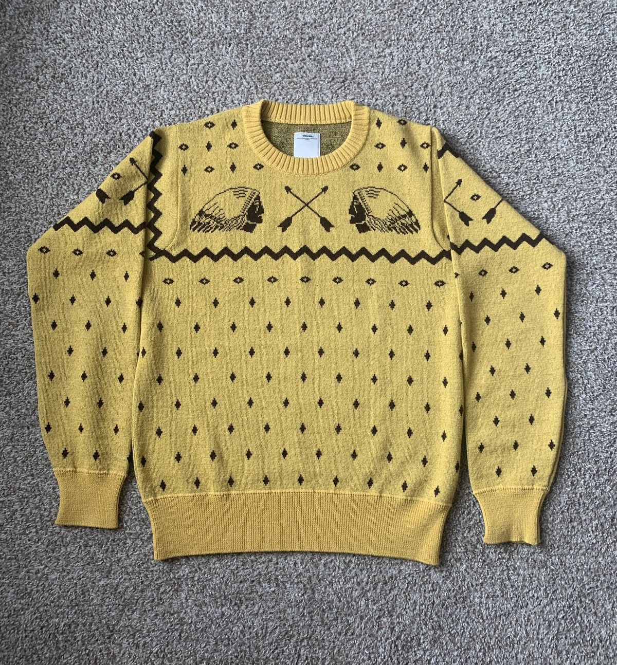 Visvim FW17 VNTG Native Jacquard Knit | Grailed