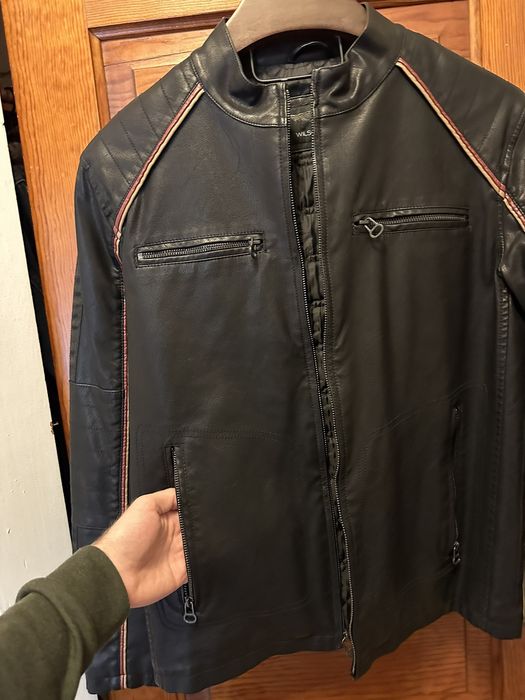 Vintage Wilson’s leather cafe racer pin stripes | Grailed