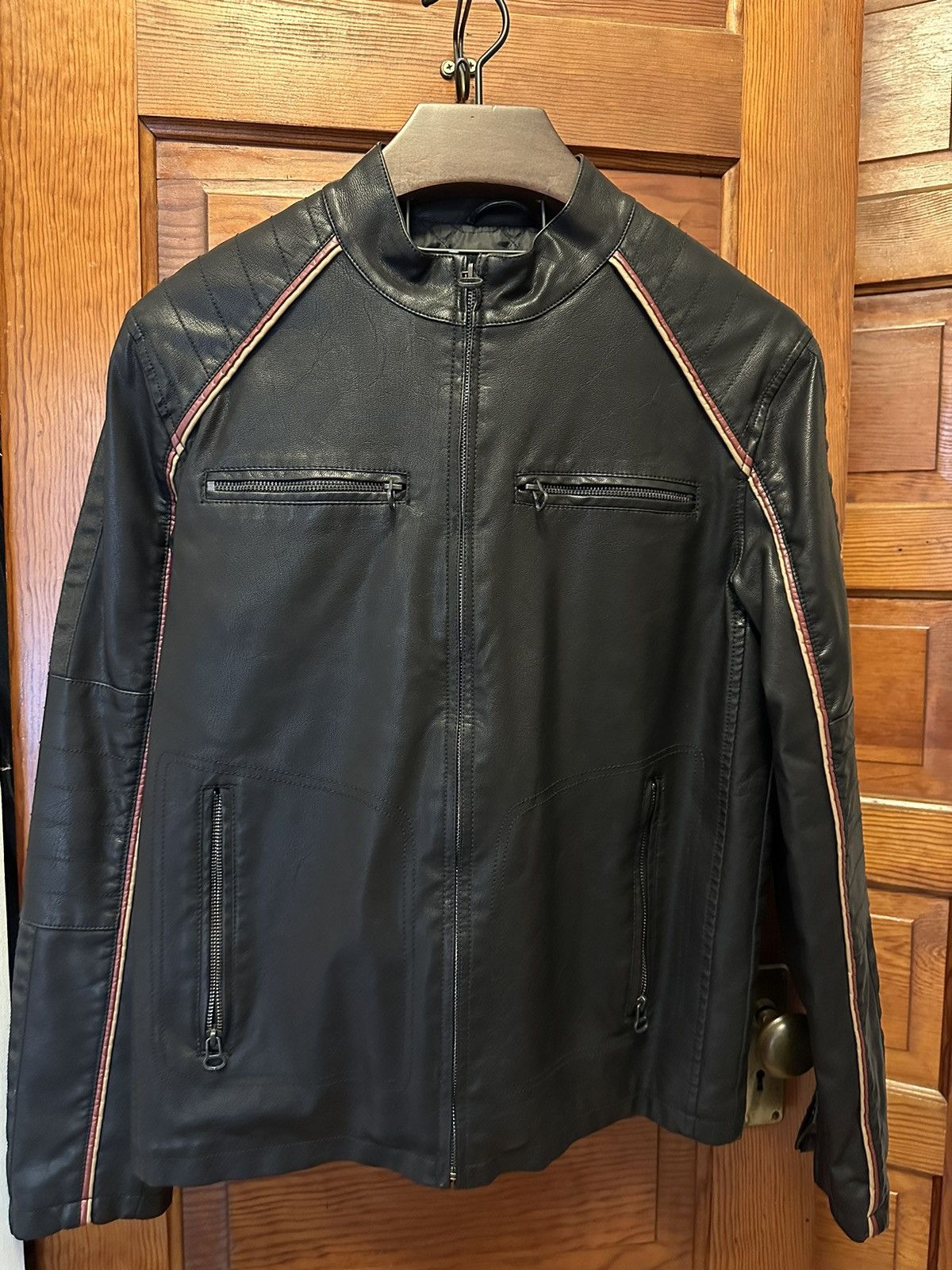 Vintage Wilson’s leather cafe racer pin stripes | Grailed