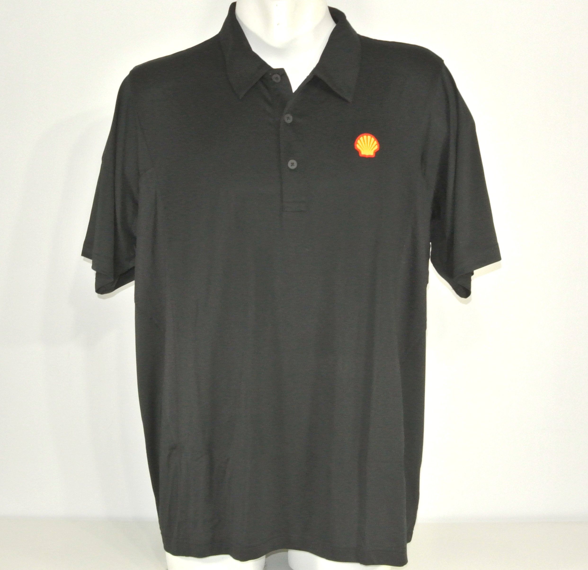 Other SHELL Gas Station Oil Employee Uniform Black Polo Shirt NEW | Grailed
