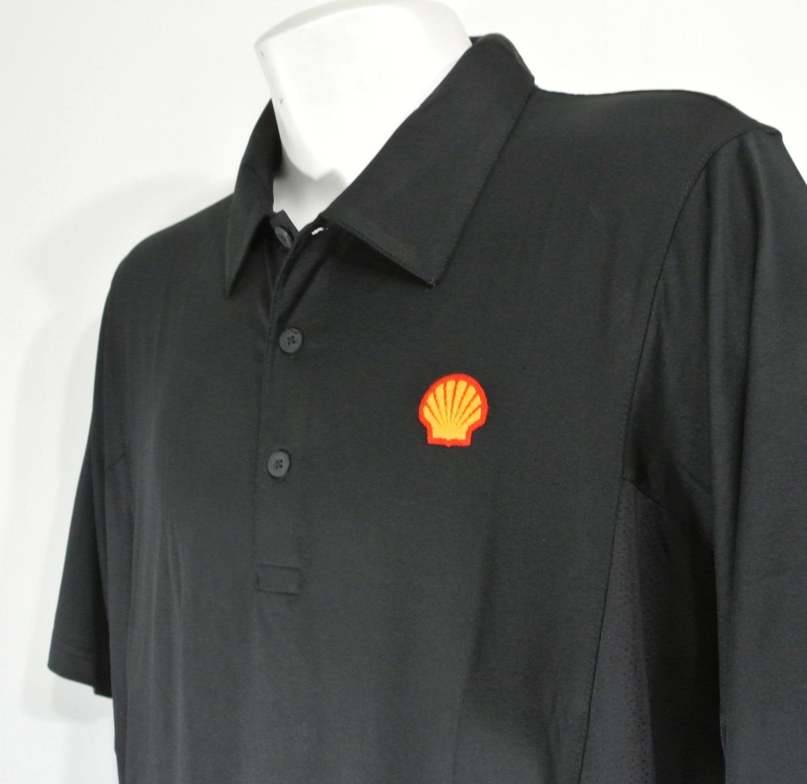 Other SHELL Gas Station Oil Employee Uniform Black Polo Shirt NEW | Grailed
