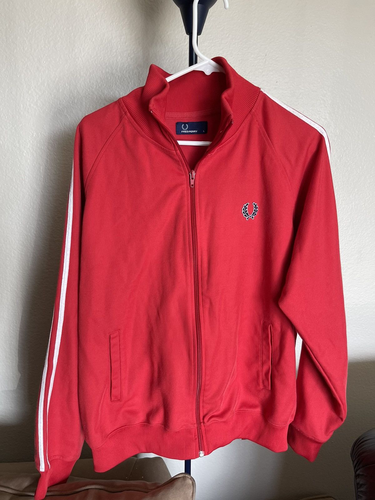 Fred Perry Fred Perry Tracksuit Zip Up Jacket Large Red | Grailed