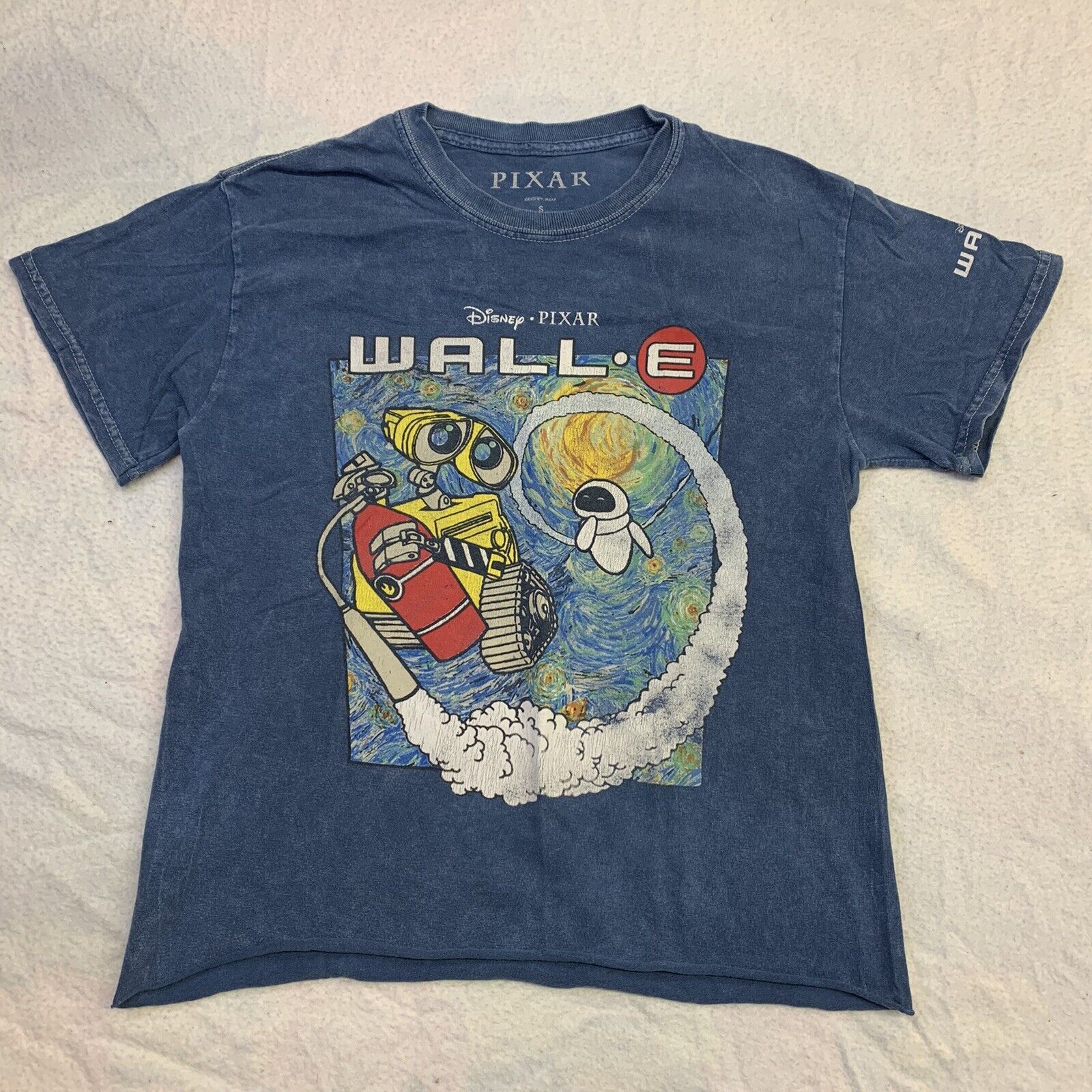 Disney Womens Disney Wall E Shirt Small Pixar Movie Graphic Logo ...