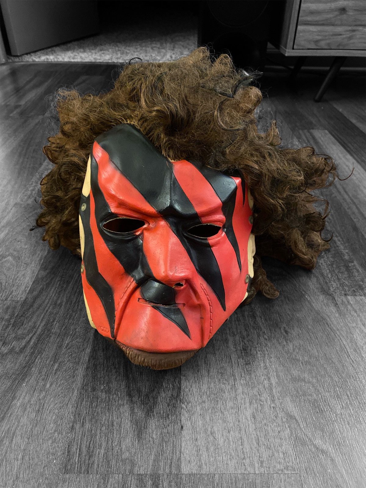 Vintage Vintage 1998 WWF Kane Halloween mask | Grailed