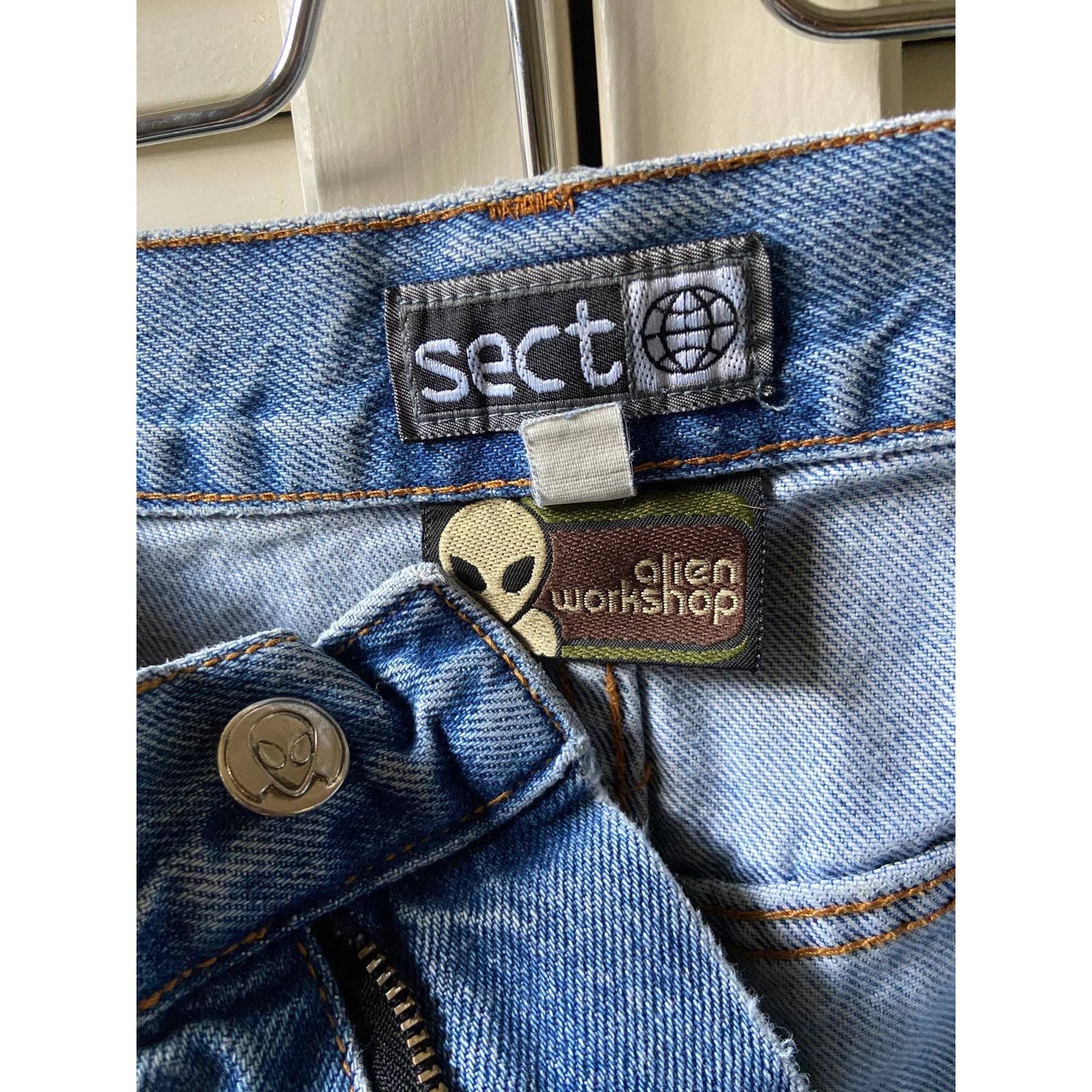 Vintage Vintage 90’s Alien Workshop Blue Denim Jeans Skate Pants | Grailed