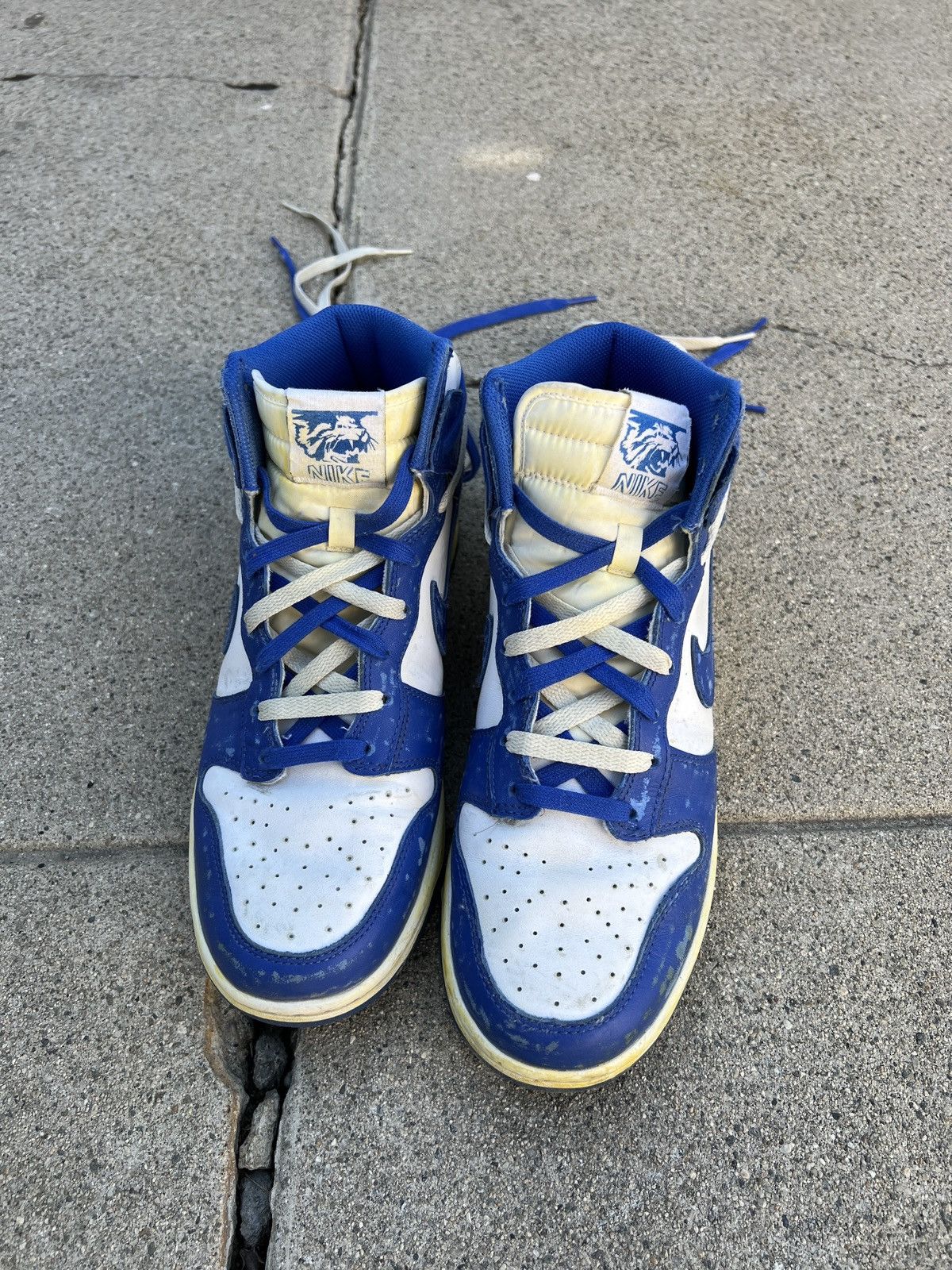 Nike Dunk high Kentucky cats custom | Grailed