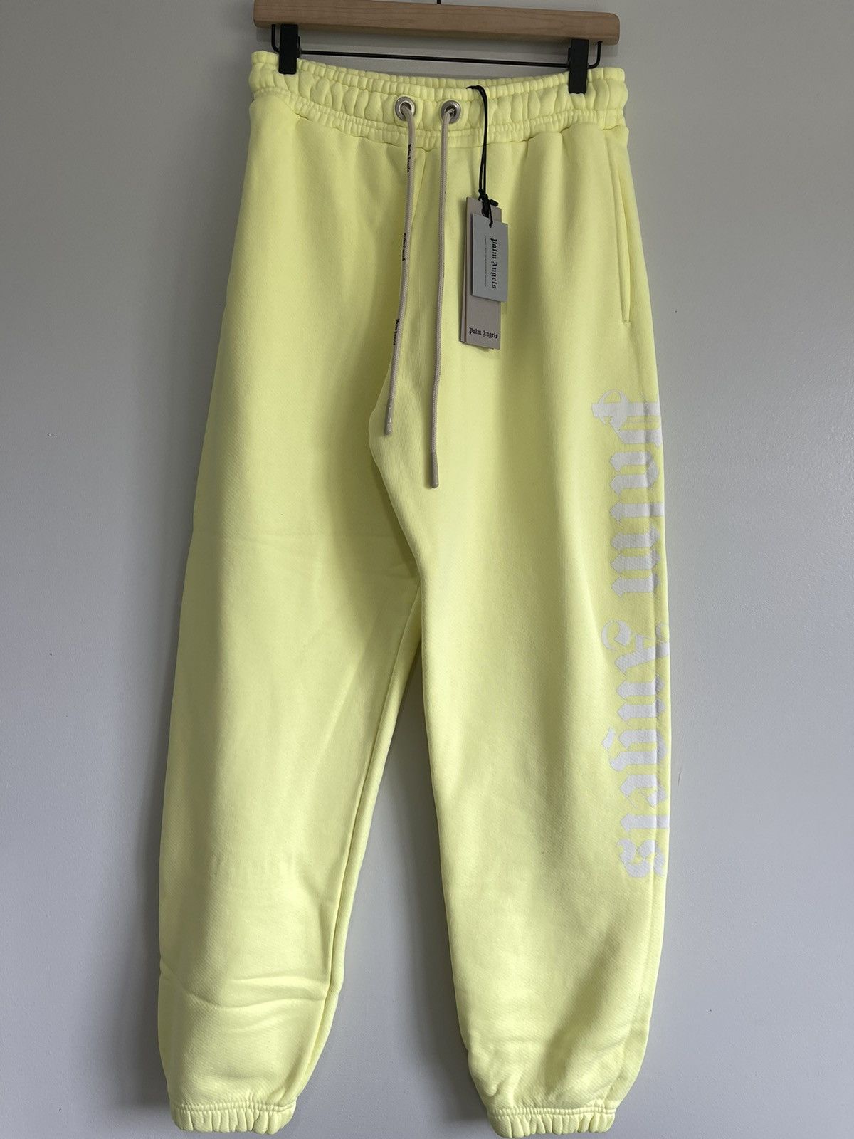 Palm Angels Palm Angels Logo Yellow Sweatpants Heavyweight New Season ...