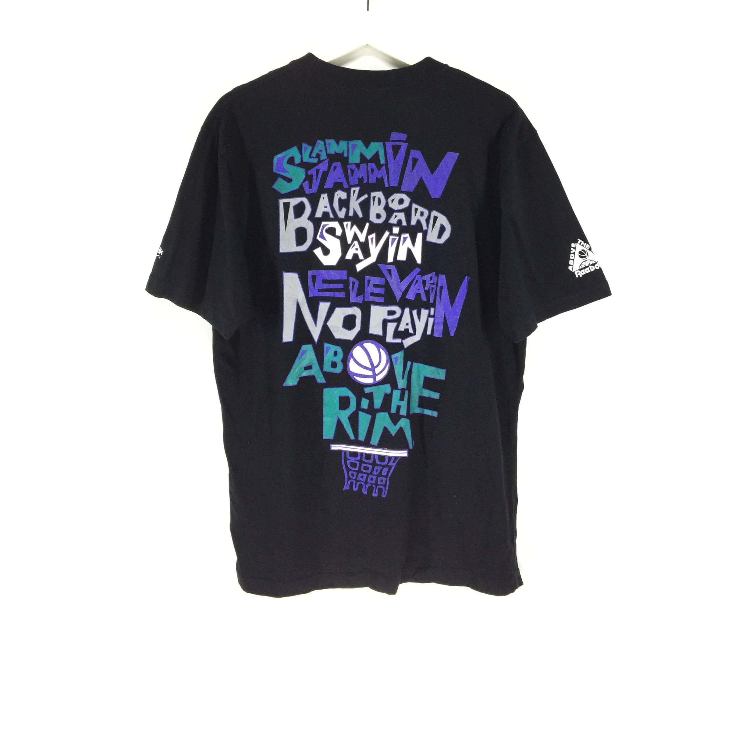 NBA × Reebok × Vintage Reebok above the rim vintage 90s tshirt | Grailed