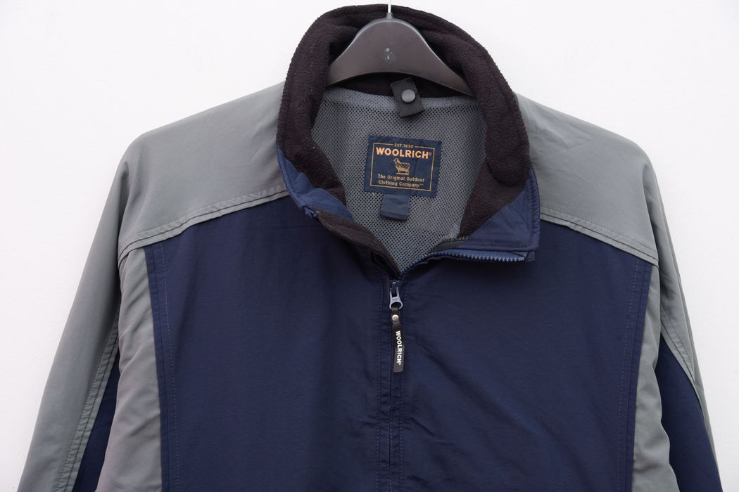 Streetwear WOOLRICH Windbreaker Jacket Rain Coat Navy Grey Outdoor Top ...