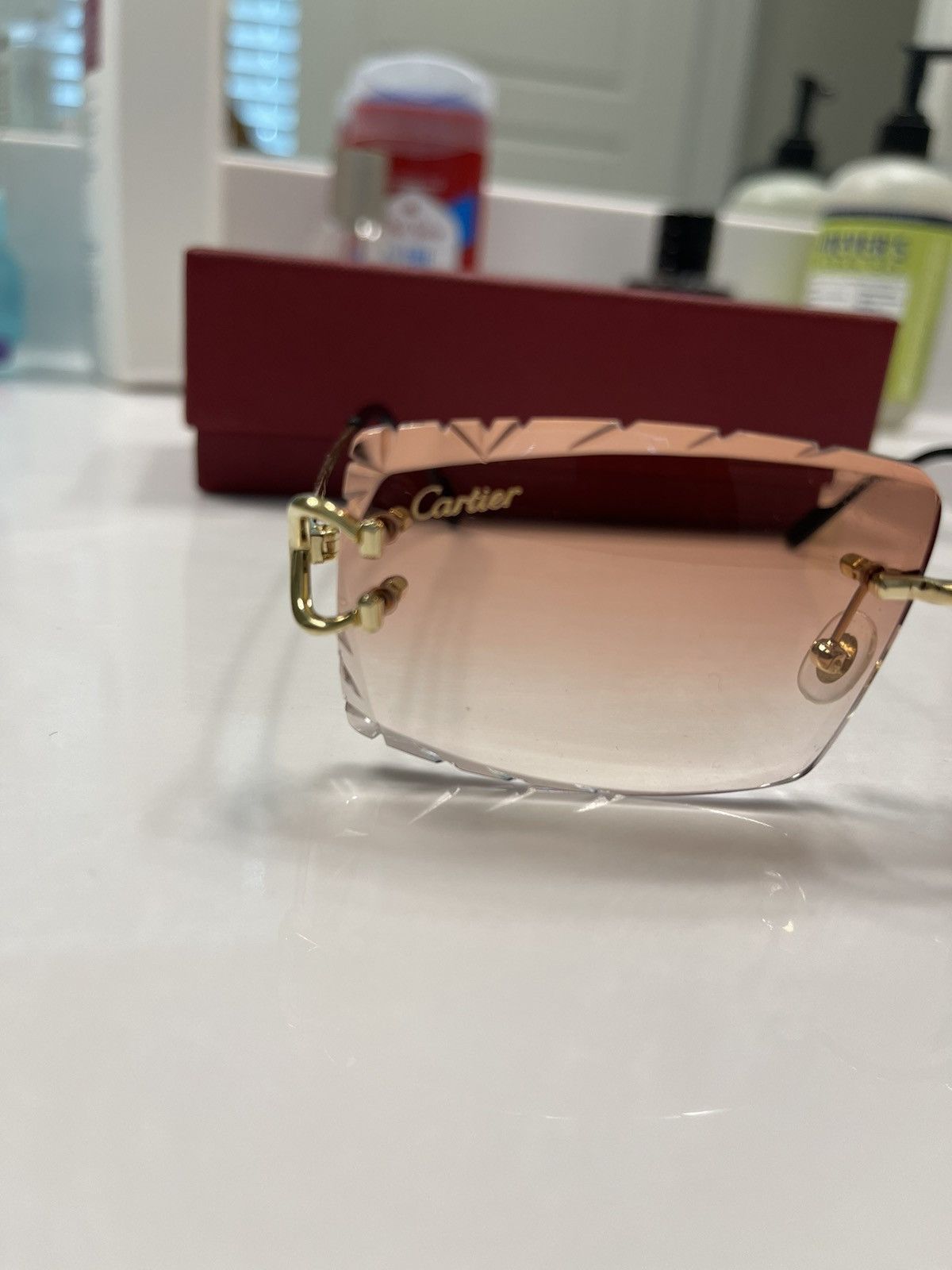Cartier Cartier “Big C” Frames With Diamond Cuts | Grailed