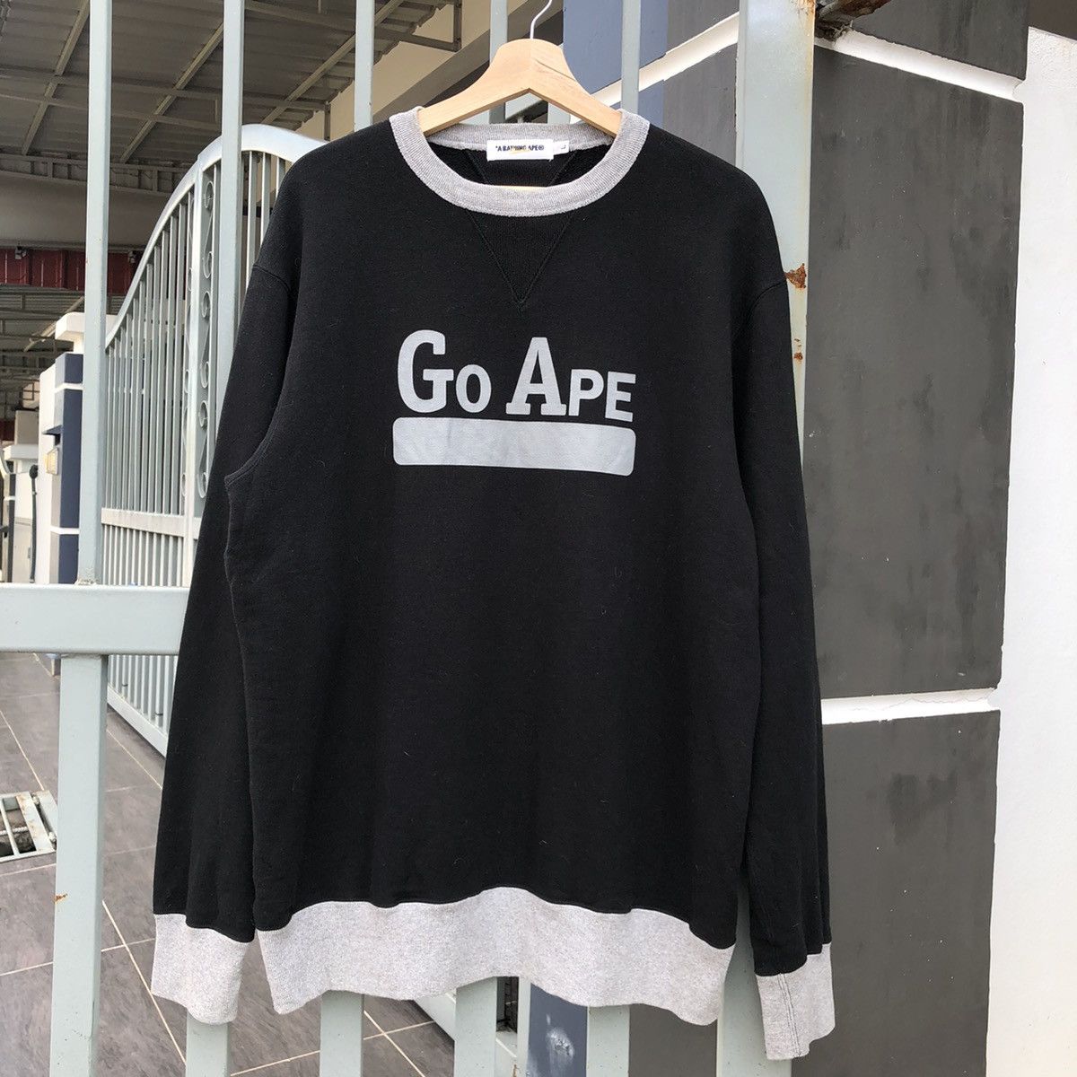 Bape Vintage bape classic GO APE sweatshirt | Grailed