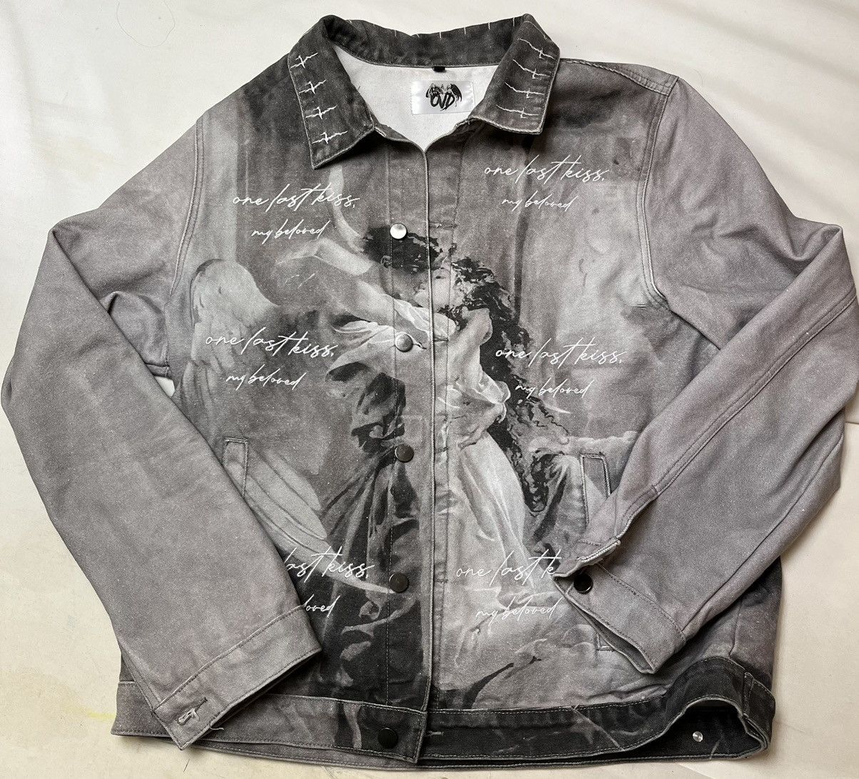 Custom What Happened To God Artwork Denim Jacket | Grailed