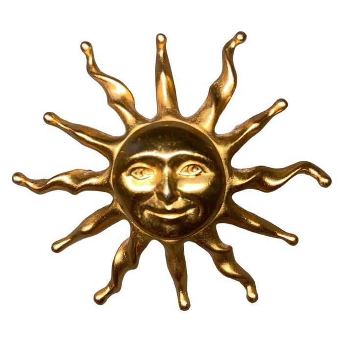 Other Sun Brooch Pin Gold Women | Grailed