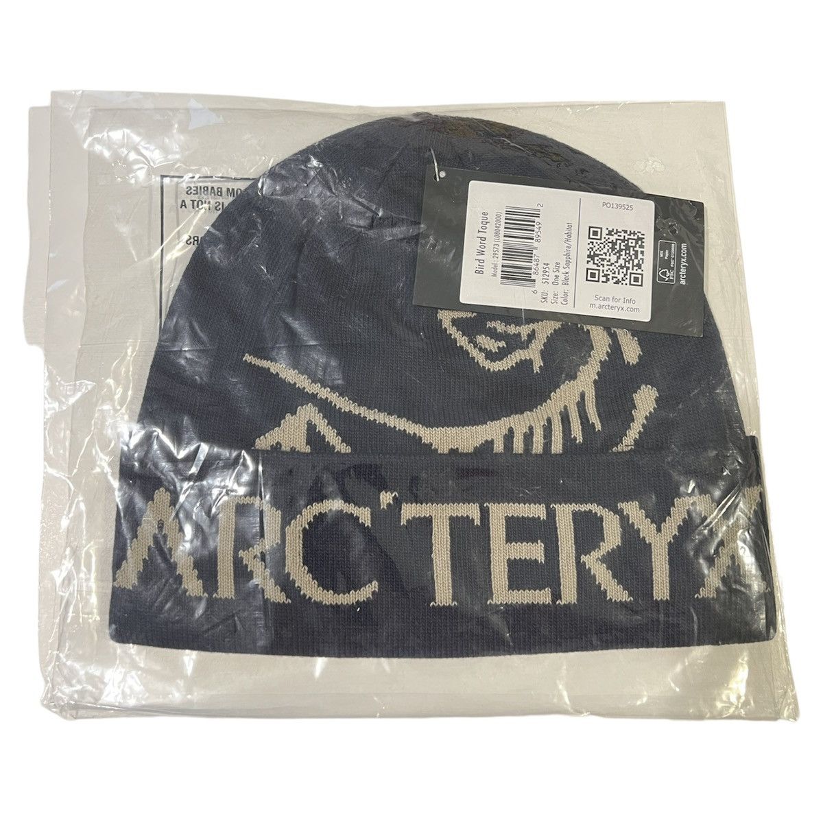 Arc'teryx Rare Bird Word Toque (Black Sapphire/Habitat) | Grailed