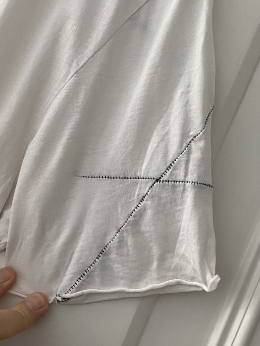 Thom Krom Thom Krom White Scar Stitch T-shirt | Grailed