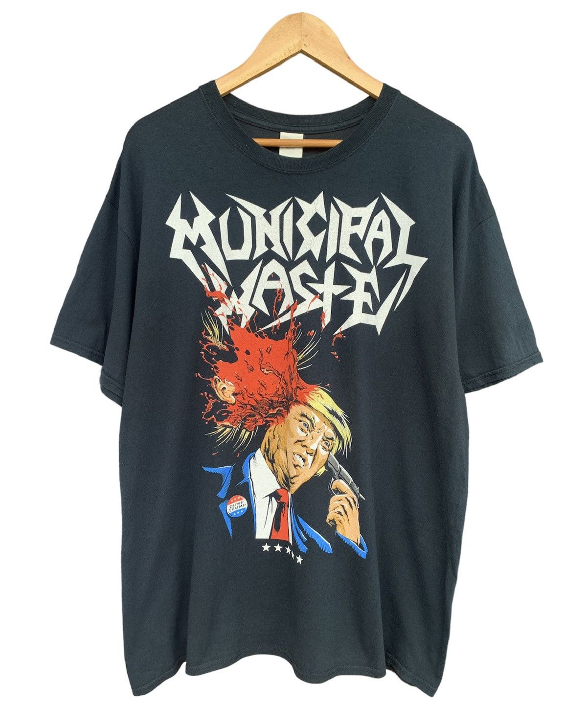 Vintage Municipal Waste Donald Trump Headshot Tshirt | Grailed